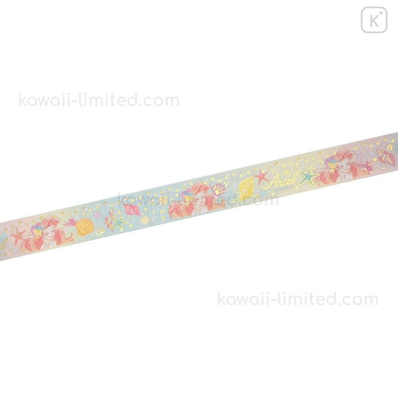 Japan Disney Store Washi Paper Masking Tape - Watercolor Mermaid Ariel ...