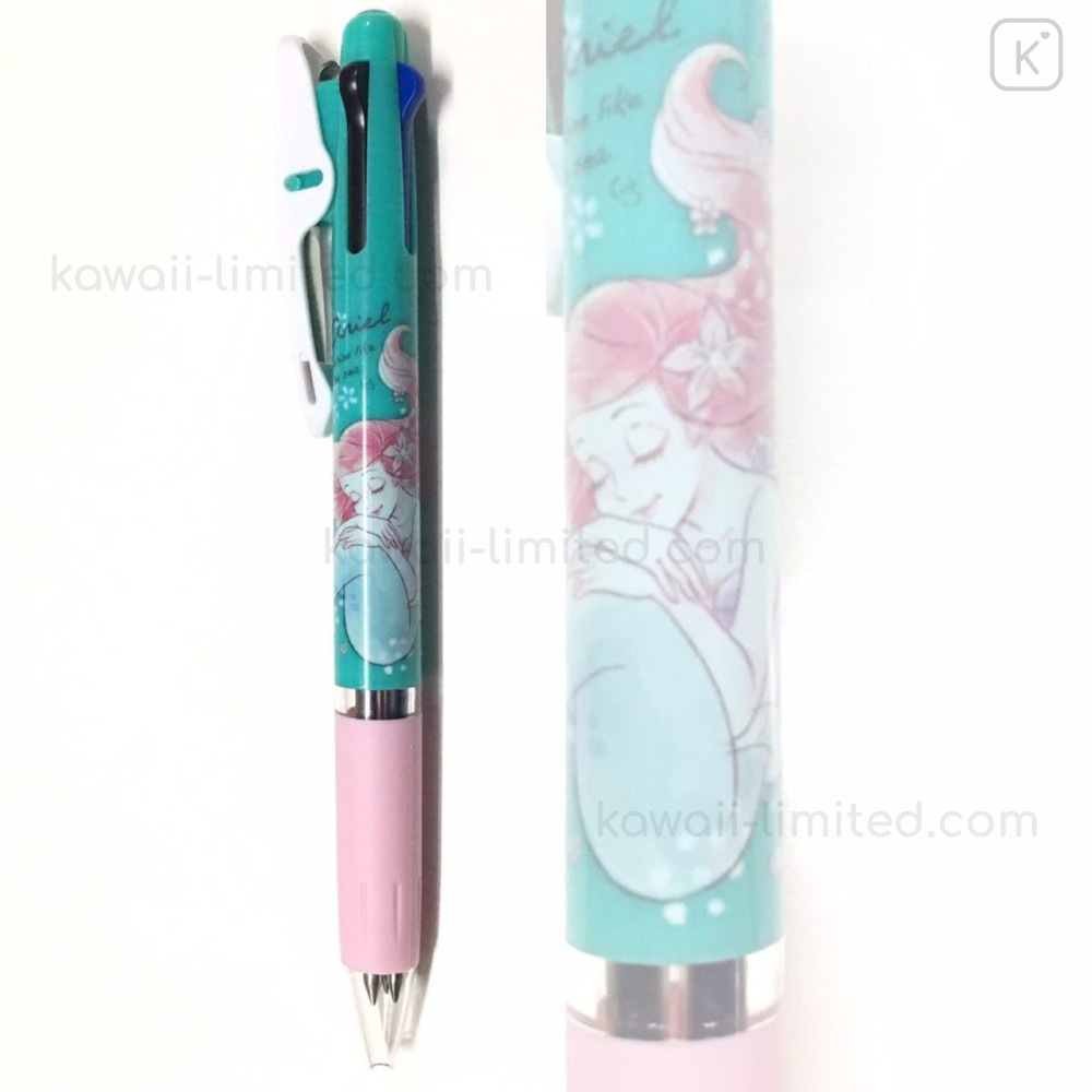 Japan Disney Jetstream 3 Color Multi Ballpoint Pen - Princess Mermaid ...