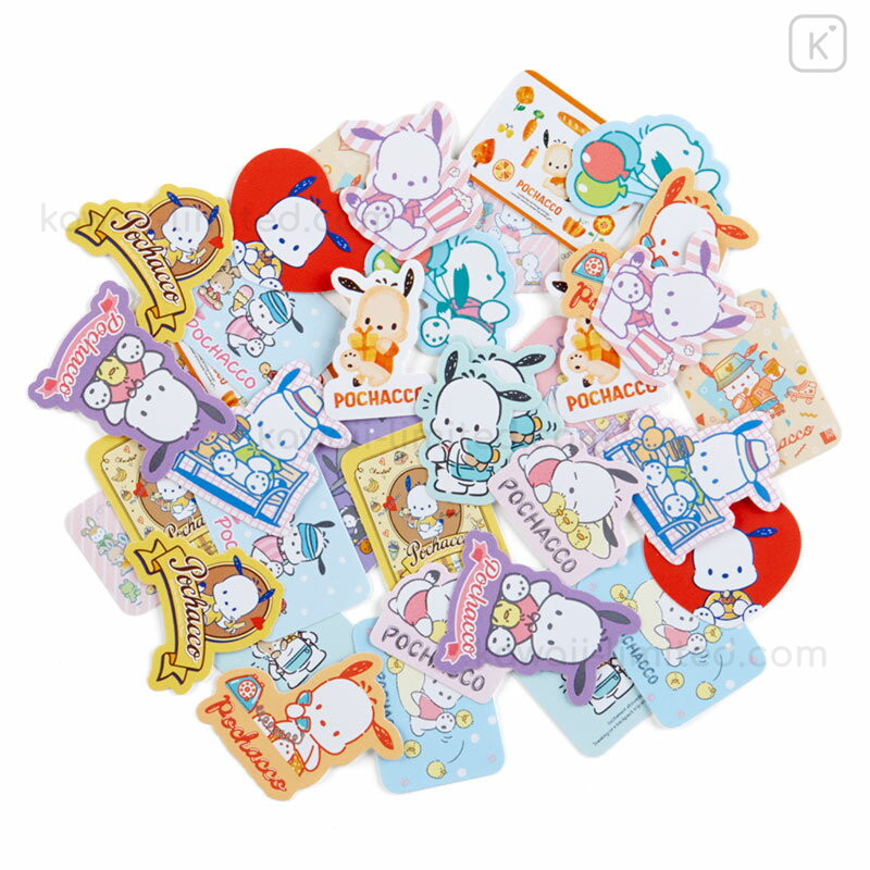 Japan Sanrio Stickers with Mini Zipper Case - Pochacco | Kawaii Limited