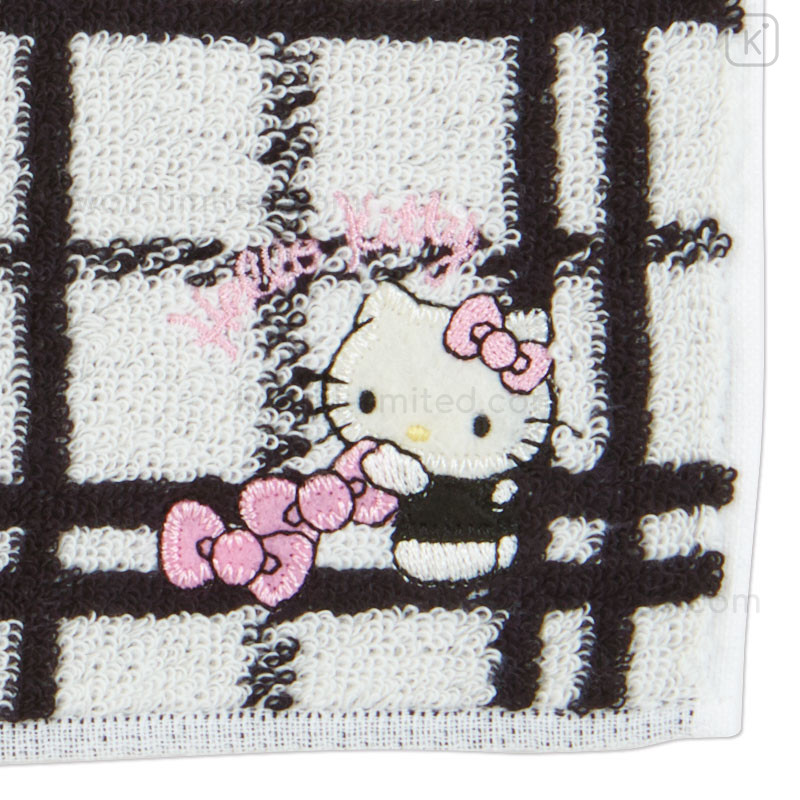 Japan Sanrio Petit Towel - Hello Kitty / Plaid | Kawaii Limited