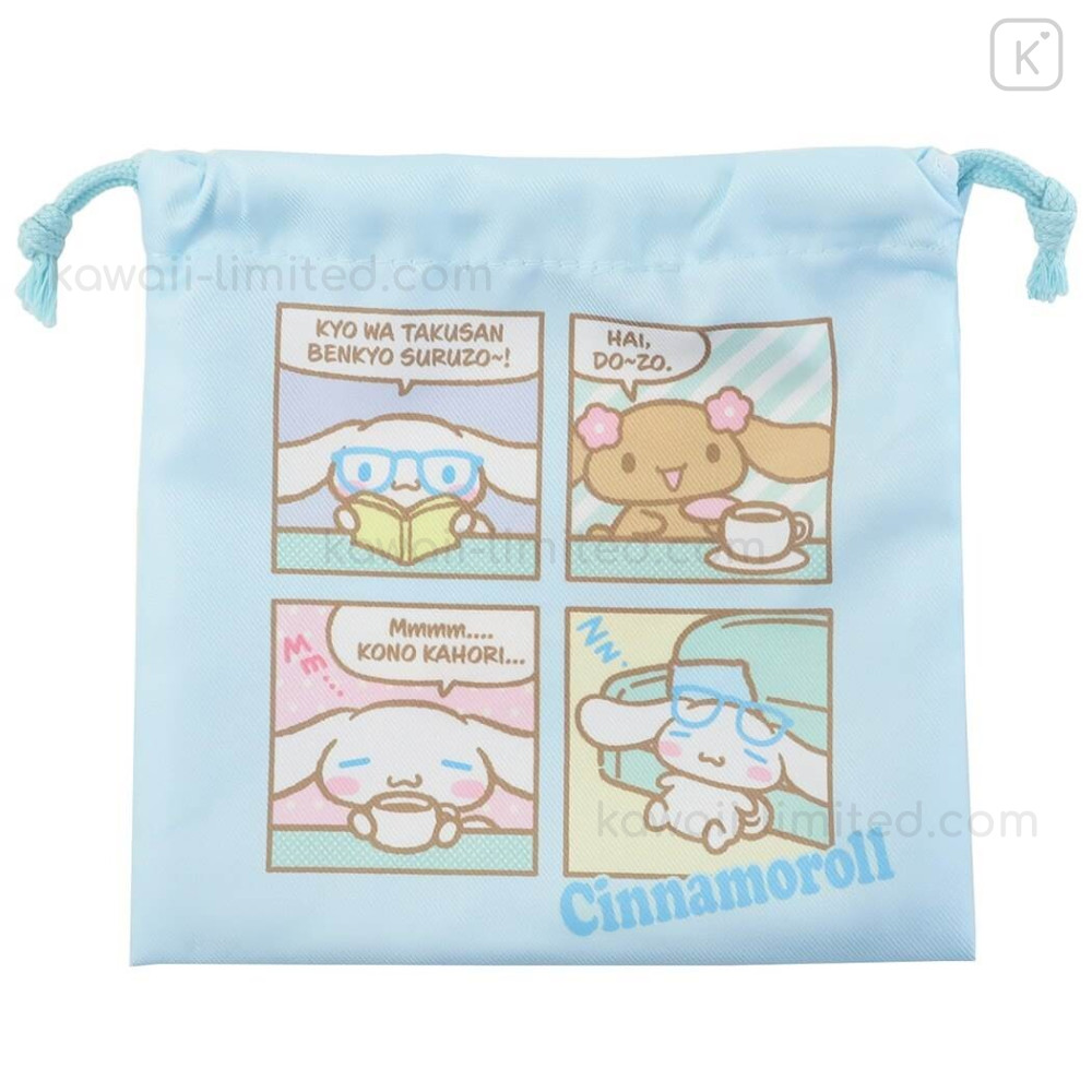 Japan Sanrio Drawstring Bag (S) - Cinnamoroll : Comic | Kawaii Limited