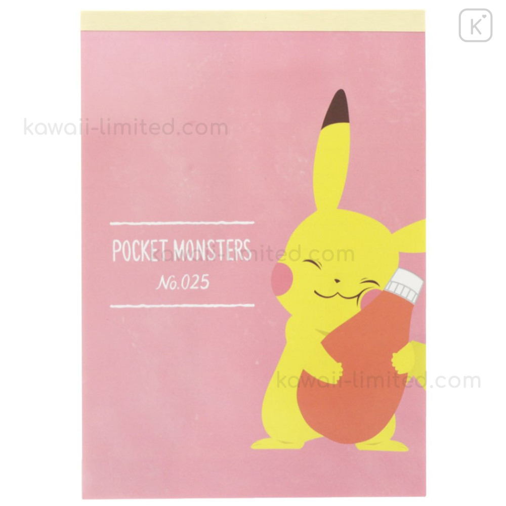 Japan Pokemon A6 Notepad - Pikachu / Poke Days 4 Pink | Kawaii Limited