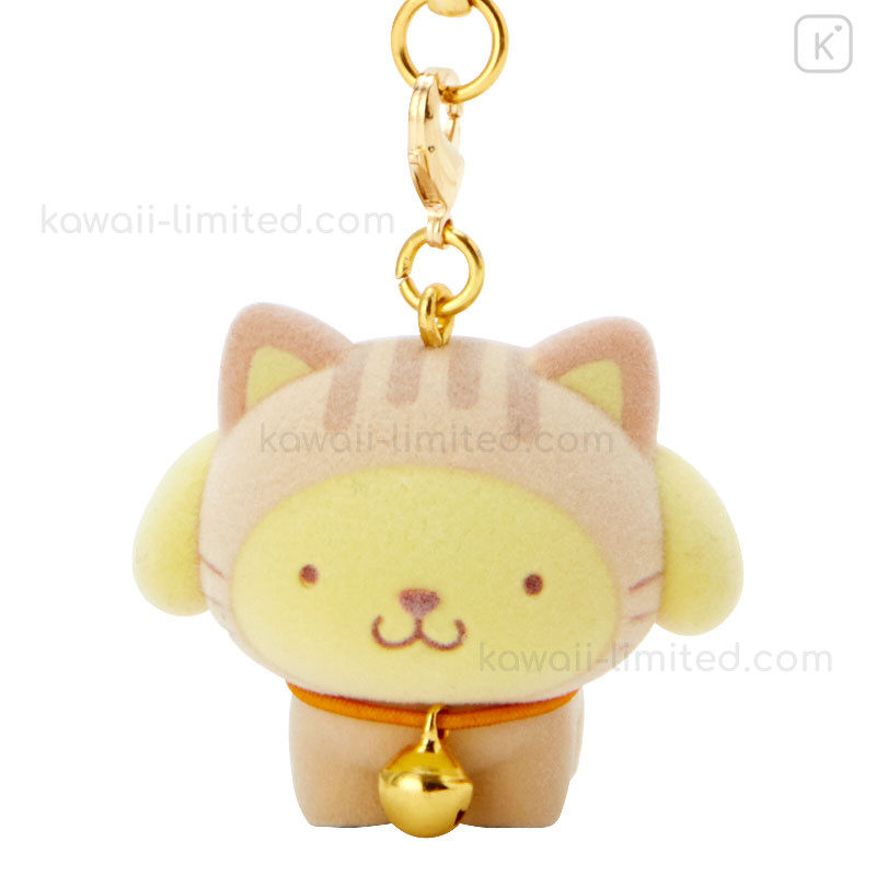Japan Sanrio Netsuke with Bell - Pompompurin : Cat | Kawaii Limited