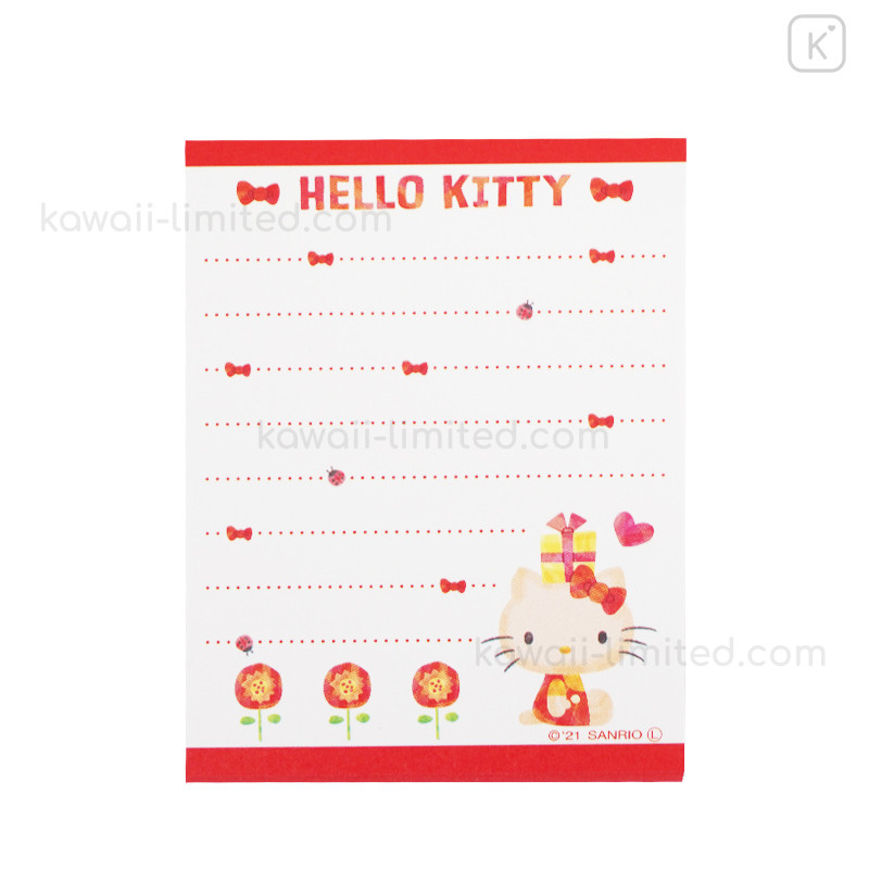 Japan Sanrio Mini Notepad - Hello Kitty : Red | Kawaii Limited