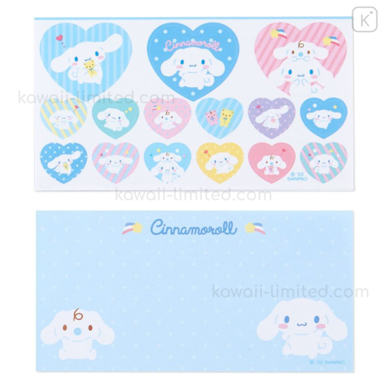 Japan Sanrio Memo & Sticker with Case Keychain - Cinnamoroll | Kawaii ...