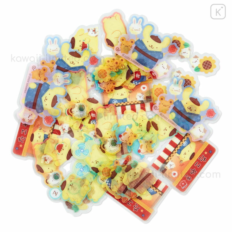 Japan Sanrio Summer Sticker - Pompompurin : Japanese Style | Kawaii Limited
