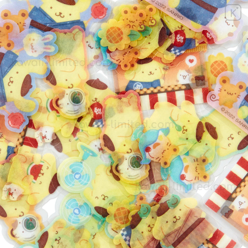 Japan Sanrio Summer Sticker - Pompompurin : Japanese Style | Kawaii Limited
