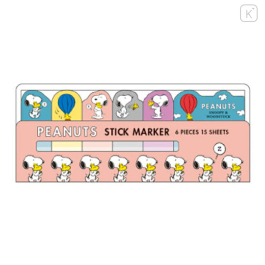 Japan Peanuts Stick Marker Sticky Notes - Snoopy : Pink | Kawaii Limited