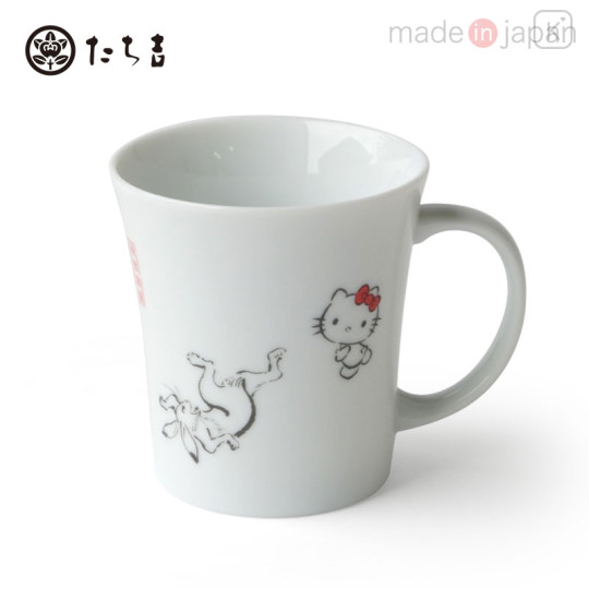 Japan Sanrio Tachikichi Choju Jinbutsu Giga Mug - Hello Kitty : Sumo ...