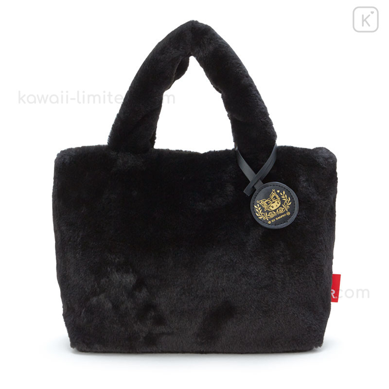 Japan Sanrio Rootote Fluffy Tote Bag - Kuromi | Kawaii Limited