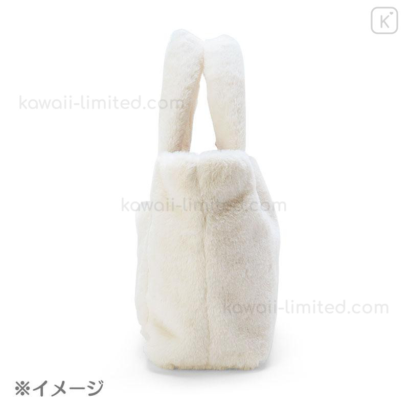 Japan Sanrio Rootote Fluffy Tote Bag - Kuromi | Kawaii Limited