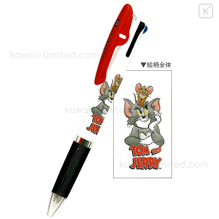 Japan Tom and Jerry Jetstream 3 Color Multi Ballpoint Pen | Kawaii Limited