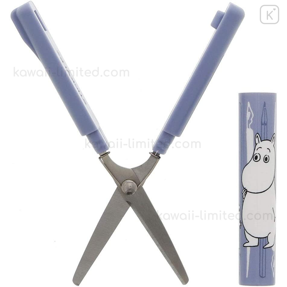 Japan Moomin Stickyle Portable Scissors - Moomintroll | Kawaii Limited