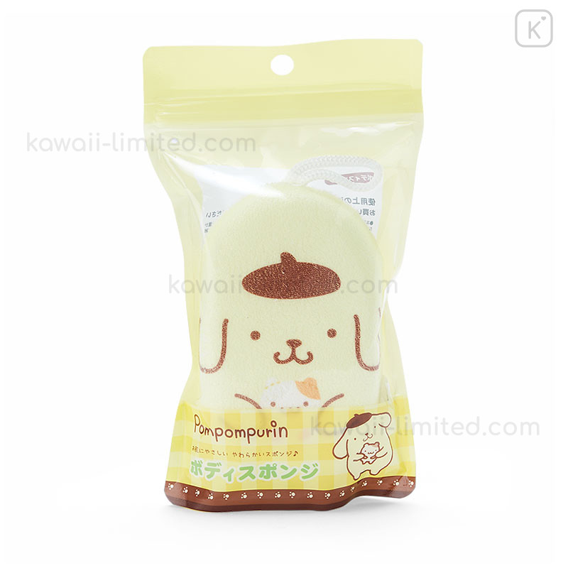 Japan Sanrio Bath Sponge - Pompompurin | Kawaii Limited