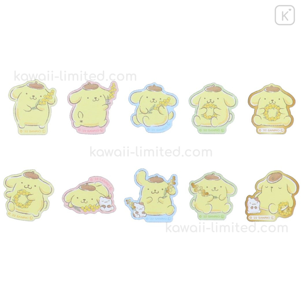Japan Sanrio Gold Foil Sticker Set - Pompompurin | Kawaii Limited