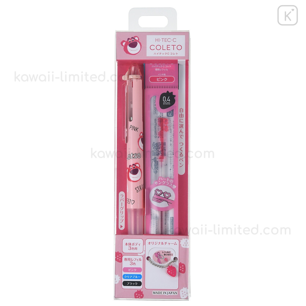 Japan Disney Store Hi-Tec-C Coleto 3 Color Multi Gel Pen - Lotso ...