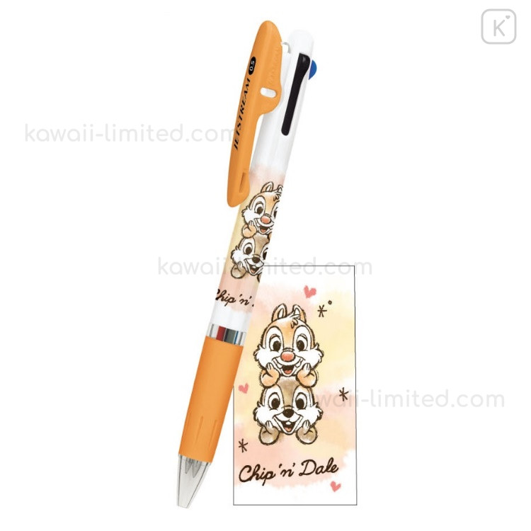 Japan Disney Jetstream 3 Color Multi Ballpoint Pen - Chip & Dale ...
