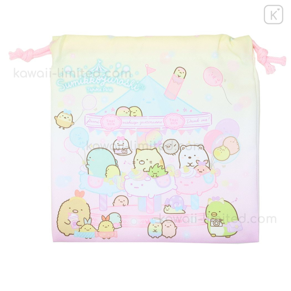 Japan San-X Drawstring Purse - Sumikko Gurashi / Tapioca Park | Kawaii ...