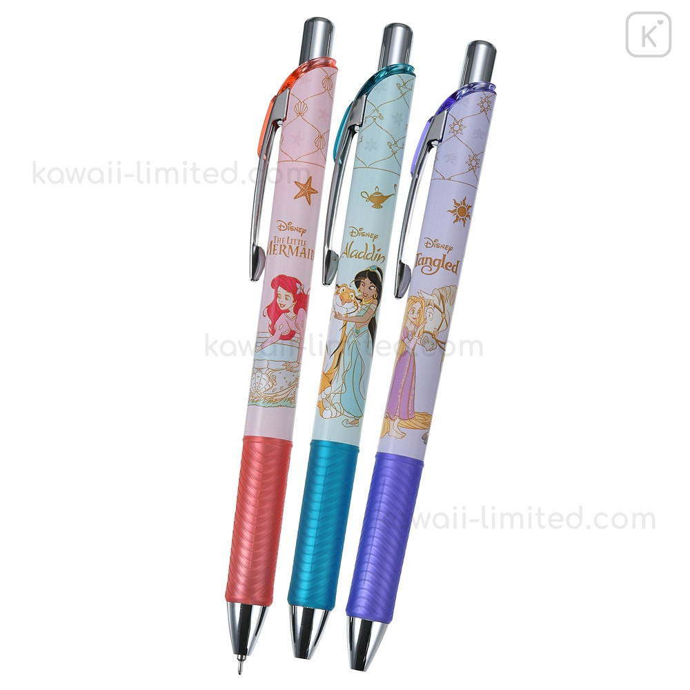 Japan Disney Store EnerGel Gel Pen 3pcs Set - Princess Ariel, Jasmine ...