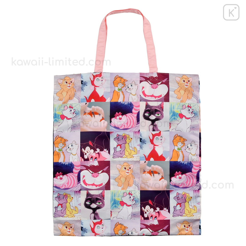 Japan Disney Store Eco Shopping Bag - I Love Disney Cats | Kawaii Limited