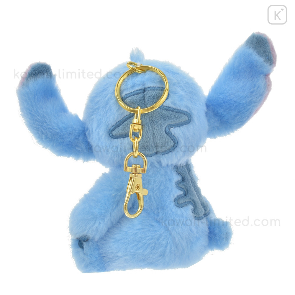 Japan Disney Store Fluffy Plush Keychain - Stitch : Gokigenrunrun Good ...