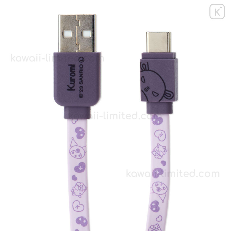 Japan Sanrio USB to Type-C Sync & Power Cable - Kuromi | Kawaii Limited