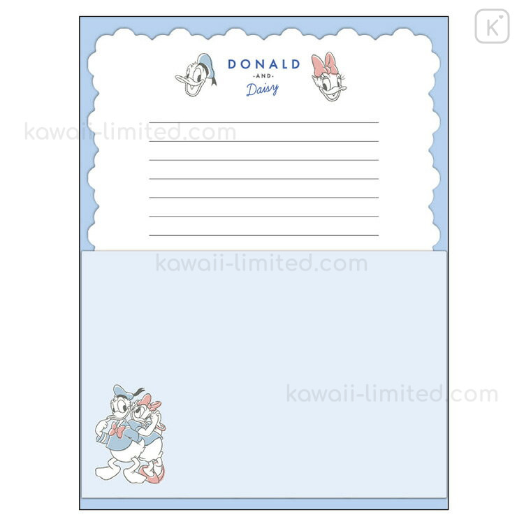 Japan Disney Letter Set - Donald & Dalsy Duck / Blue | Kawaii Limited