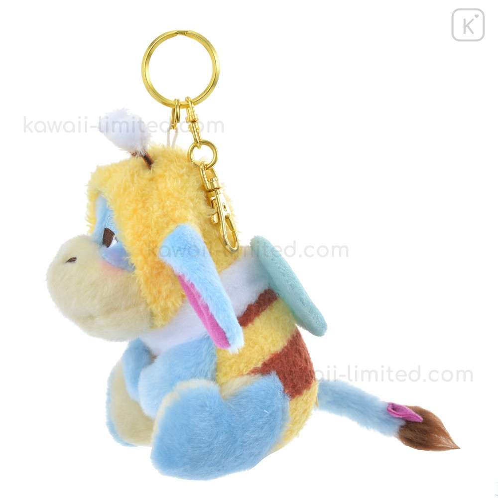 Japan Disney Fluffy Plush Keychain - Eeyore / Honeybee | Kawaii Limited