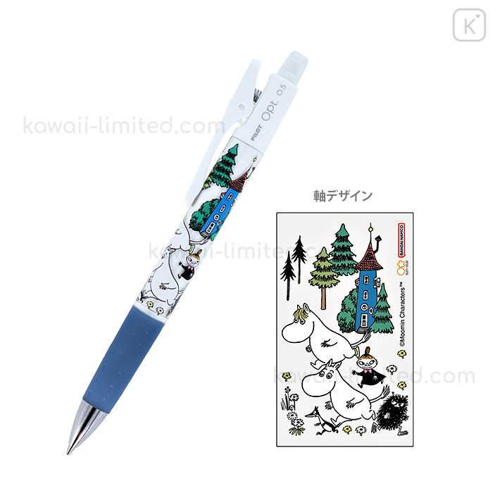 Japan Moomin Pilot Opt. Mechanical Pencil - Friends : Grey | Kawaii Limited