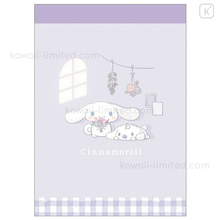 Japan Sanrio Mini Notepad - Cinnamoroll : Flora Room | Kawaii Limited