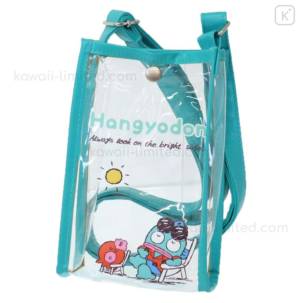 Japan Sanrio Clear Shoulder Pouch - Hangyodon : Sunbath | Kawaii Limited
