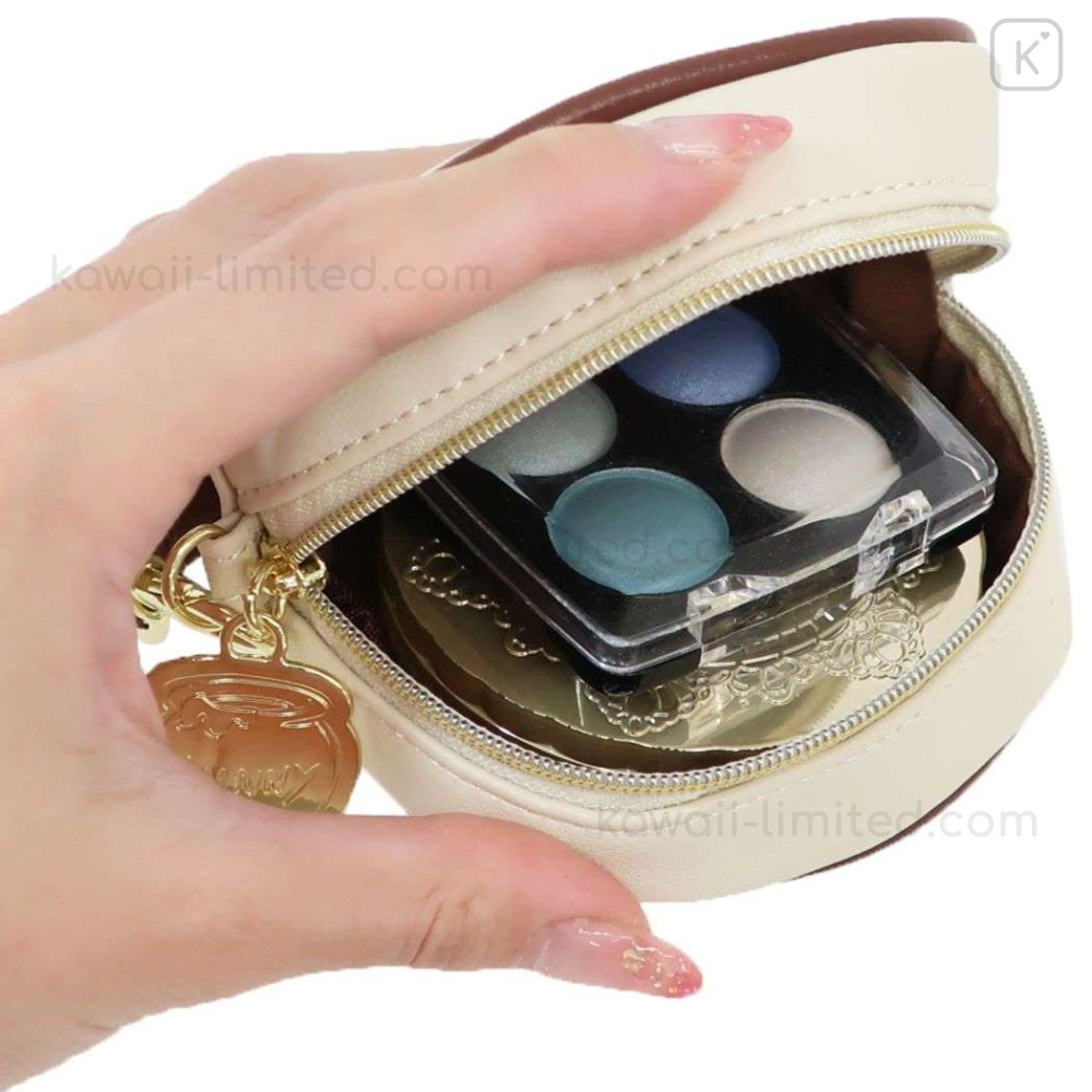 Japan Disney Mini Square Pouch - Pooh : Beige | Kawaii Limited