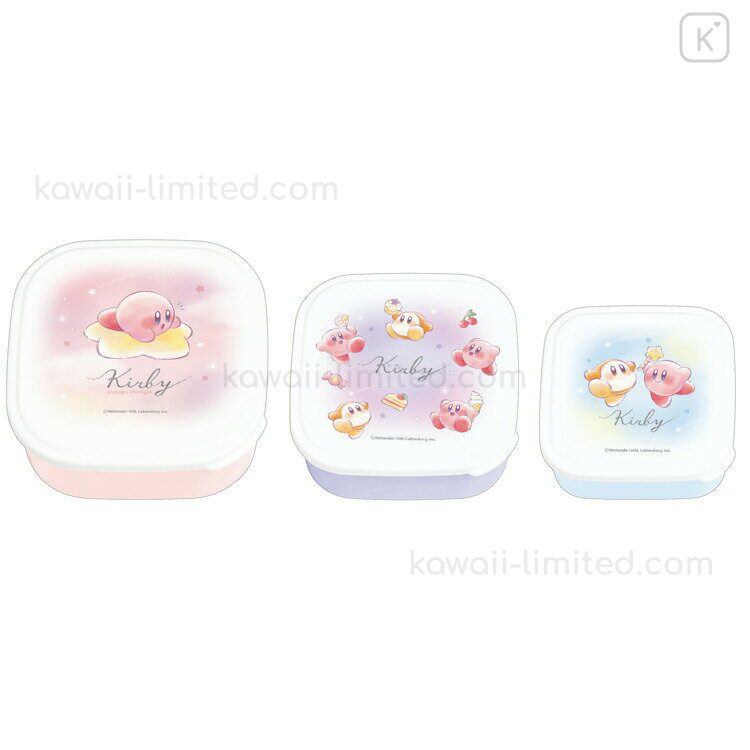 Japan Kirby Nesting Food Storage Container 3pcs Set - Pupupu Starlight ...