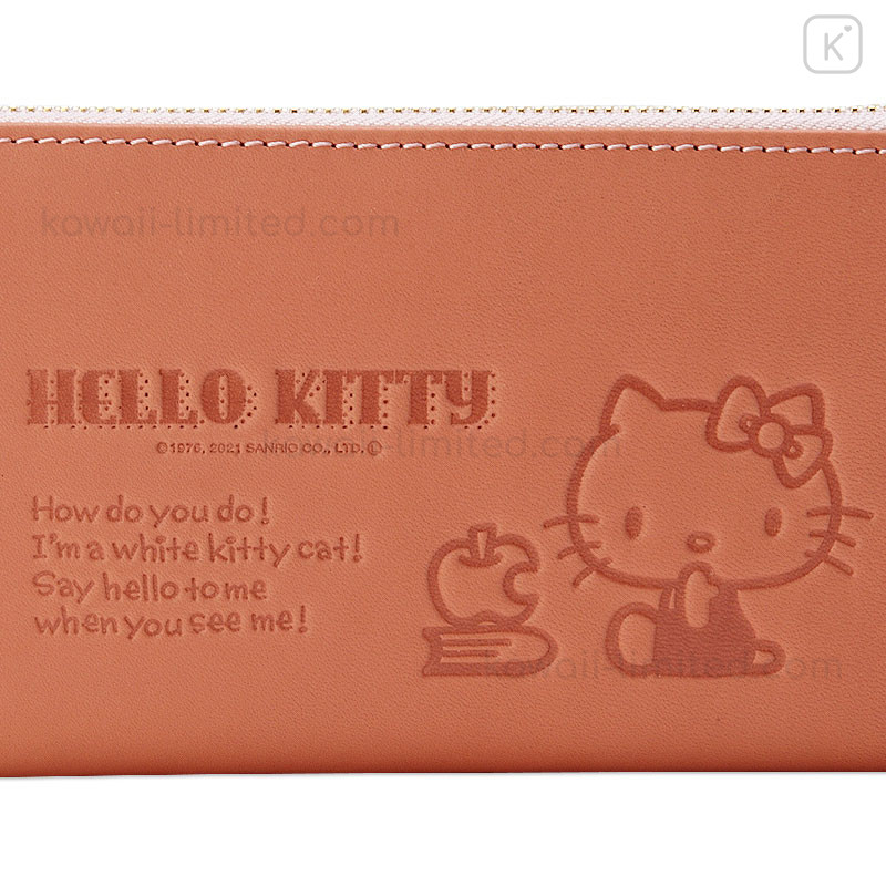 Japan Sanrio Genuine Leather Zip Wallet - Hello Kitty : Pink | Kawaii ...