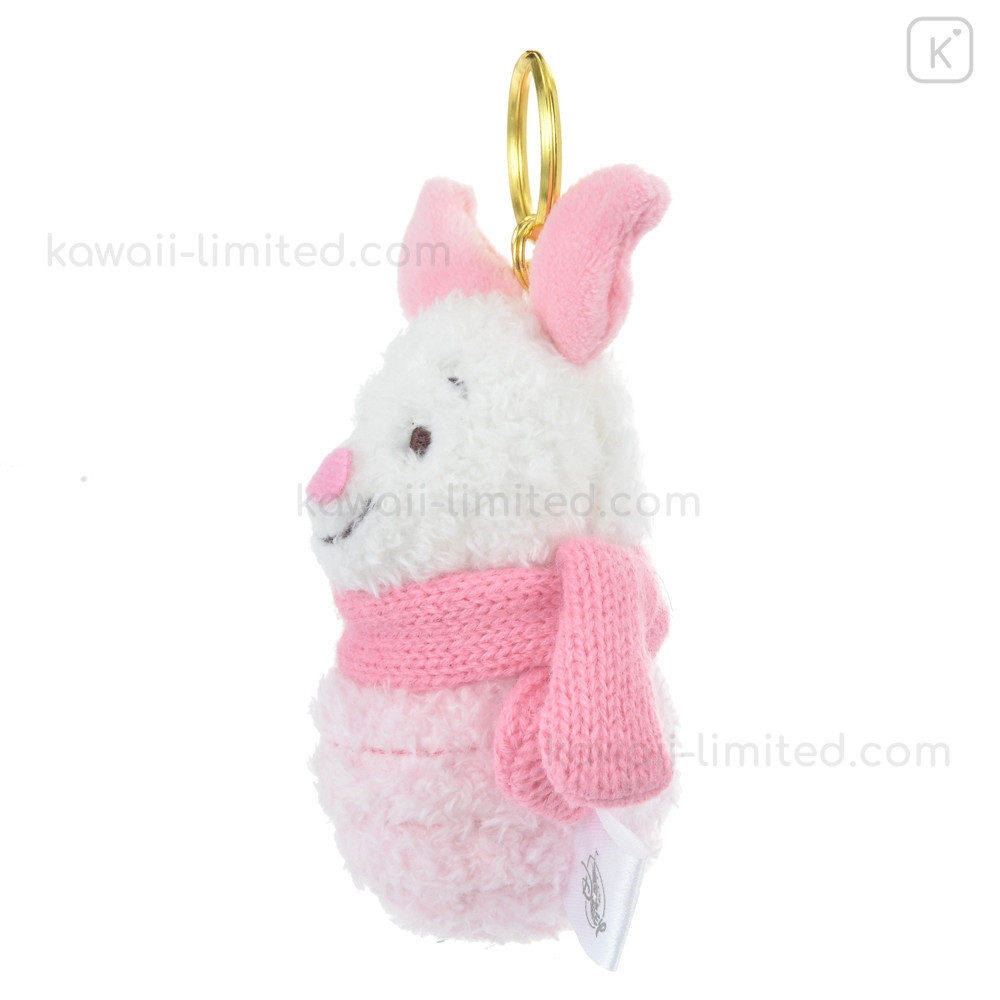 Japan Disney Store Fluffy Plush Keychain - Piglet / Christmas Snowman ...