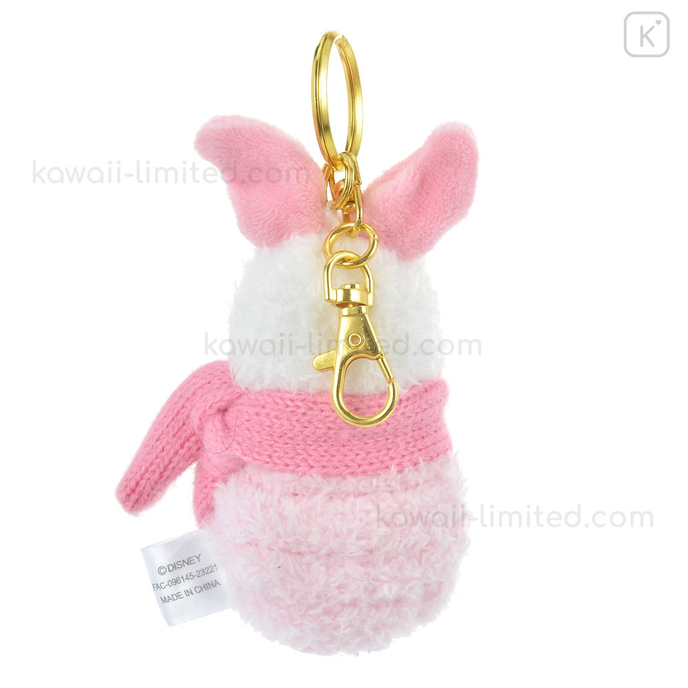 Japan Disney Store Fluffy Plush Keychain - Piglet / Christmas Snowman ...