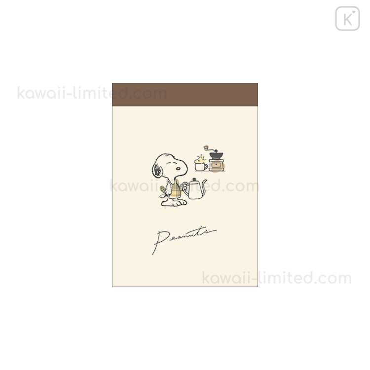 Japan Peanuts Mini Notepad - Snoopy : Kitchen | Kawaii Limited