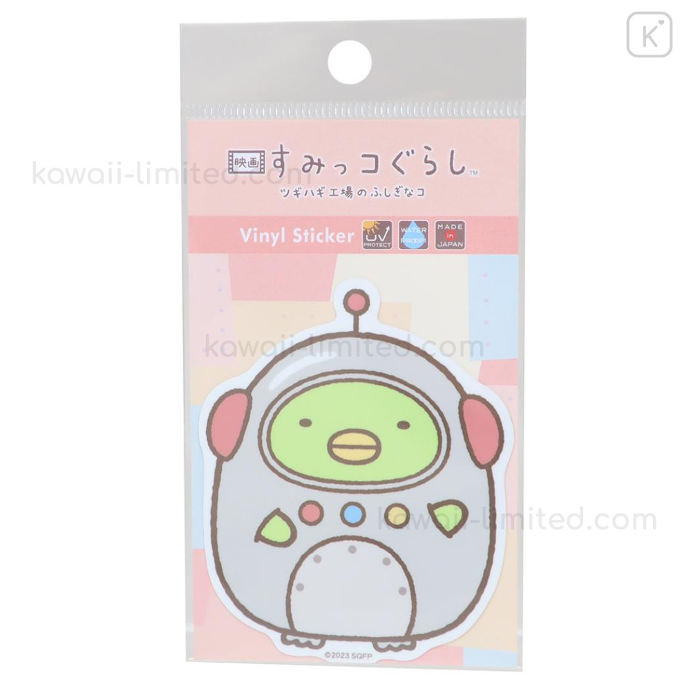 Japan San X Vinyl Sticker Penguin Robot Sumikko Gurashi Movie