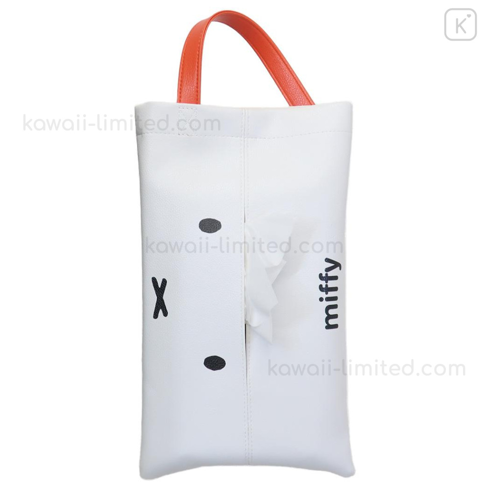 Japan Miffy Car Tissue Holder - Miffy : Face White | Kawaii Limited