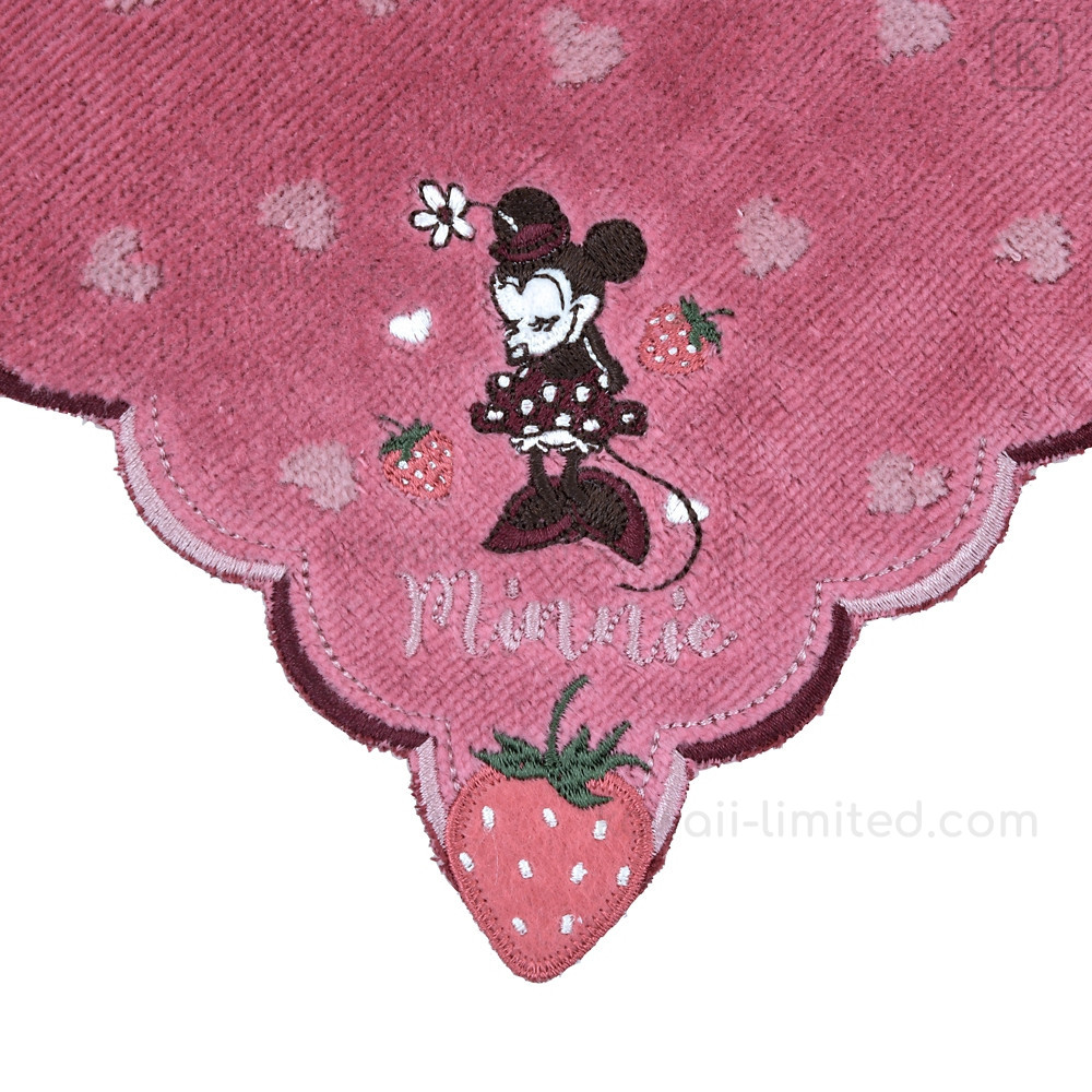 Japan Disney Store Towel Handkerchief - Minnie Mouse / Love Strawberry ...