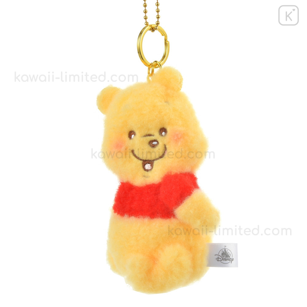 Japan Disney Store Fluffy Plush Keychain - Pooh : Illustrated by Lommy ...