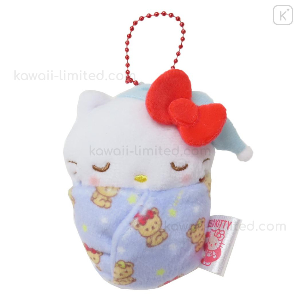 Japan Sanrio Mascot Mini Plush Hello Kitty 50th Anniversary Swaddle