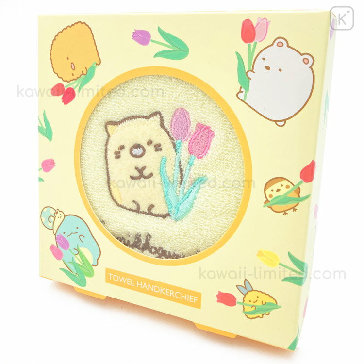 Japan San-X Embroidered Mini Towel Handkerchief Box - Sumikko Gurashi ...