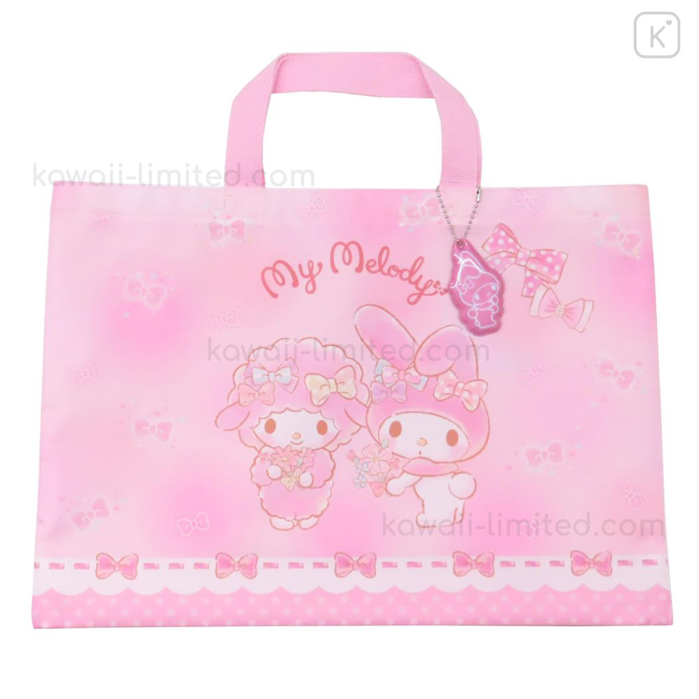 Japan Sanrio Lesson Tote Bag & Name Tag - My Melody & Sweet Piano ...