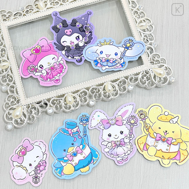Japan Sanrio Vinyl Sticker Kuromi Tokimeki Magic Warrior Kawaii