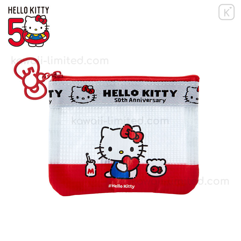 Japan Sanrio Original Vinyl Flat Pouch - Hello Kitty : Hello Everyone ...