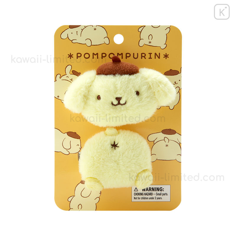 Japan Sanrio Original Hair Clip Set - Pompompurin : Butt Puripuri ...