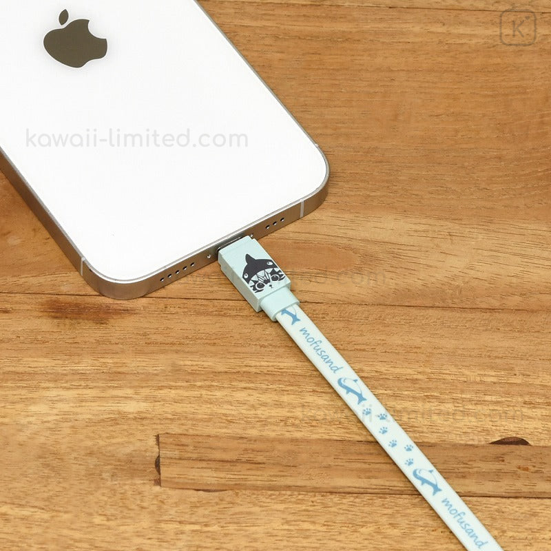 Japan Mofusand USB Type-A to Lightning Sync & Power Cable - Shark Cat ...