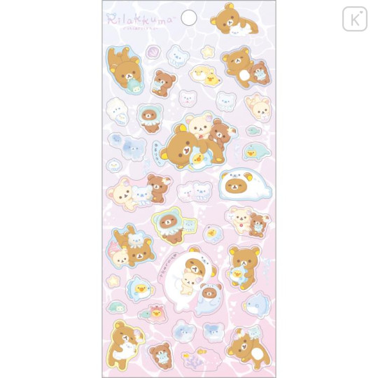 Japan San-X Sheet Sticker - Rilakkuma : Ocean Relax Mood B | Kawaii Limited
