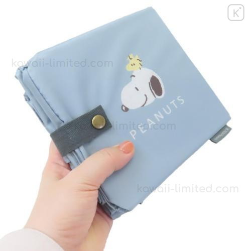 Japan Peanuts Eco Shopping Bag & Bottom Plate - Snoopy : Light Blue ...